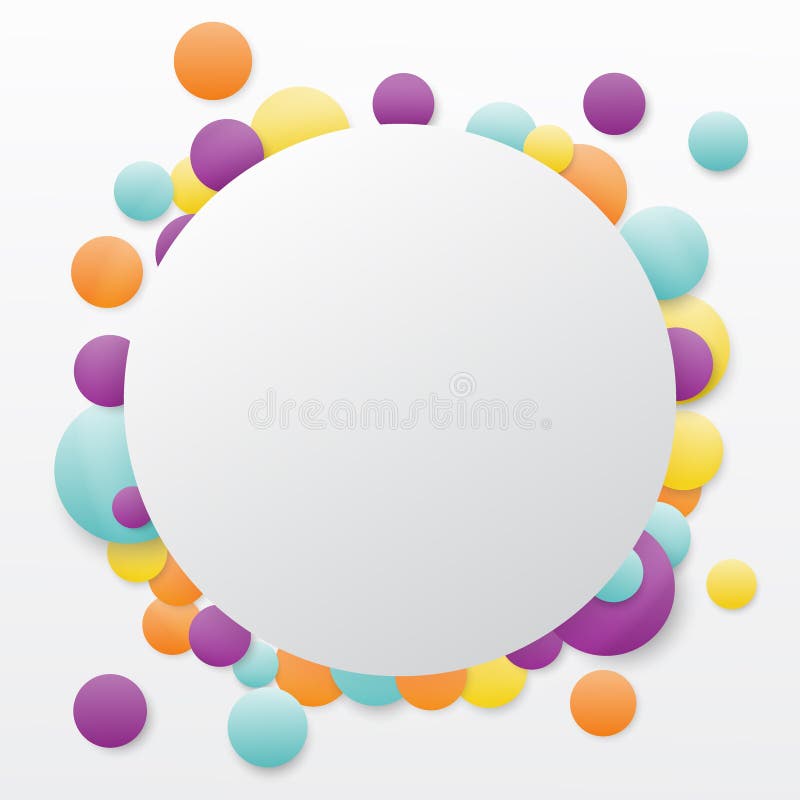 Round Random Colored Bubble Background. Vector Illustration Eps10 Stock ...