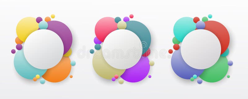 Round Random Colored Bubble Background. Vector Illustration Eps10 Stock ...