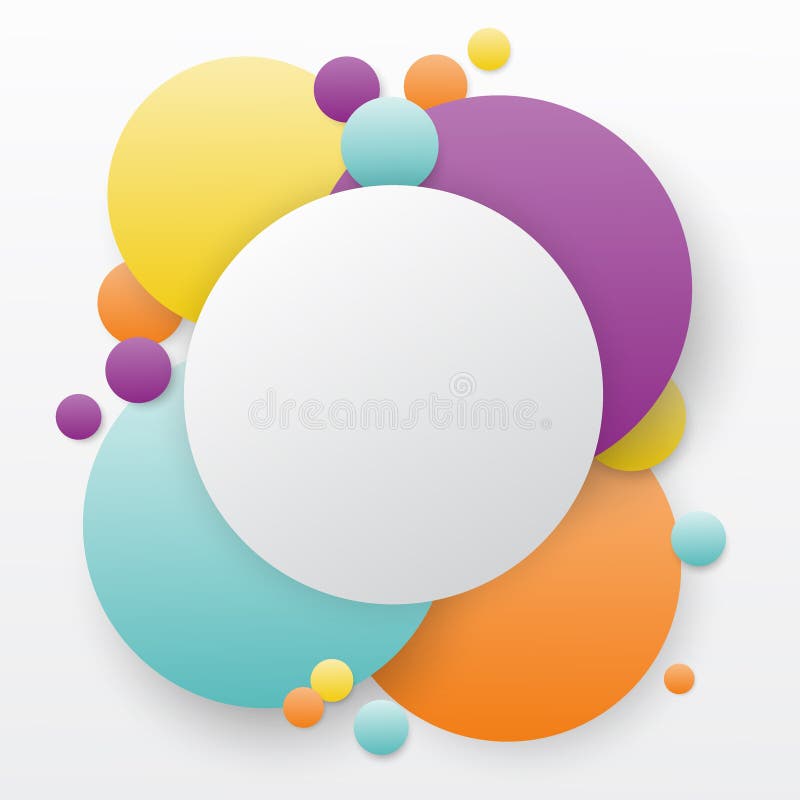 Round Random Colored Bubble Background. Vector Illustration Eps10 Stock ...