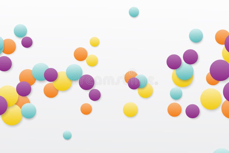 Round Random Colored Bubble Background. Vector Illustration Eps10 Stock ...