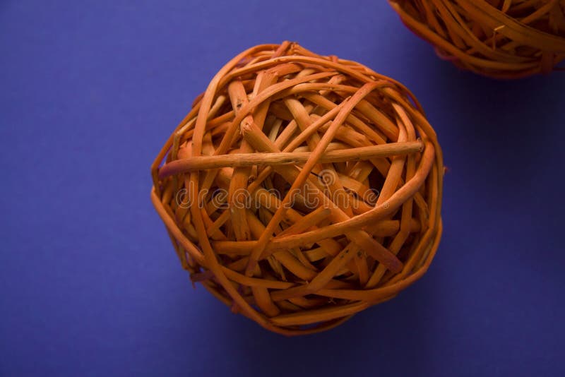 Round rattan stock image. Image of blue, placard, round - 52577419