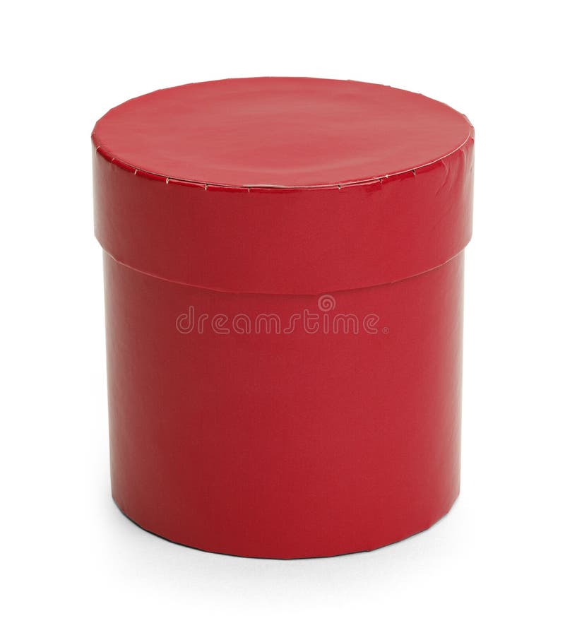 Round Red Box stock photo. Image of clean, elegance, mail - 41042772