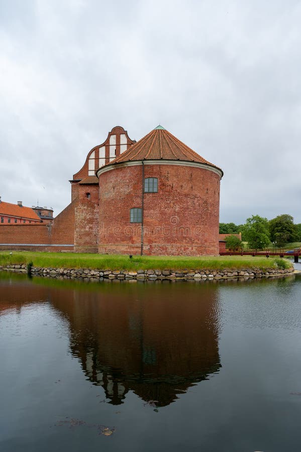 A Round Red Brick Tower of the Old Prison and Castle Called Citadellet ...