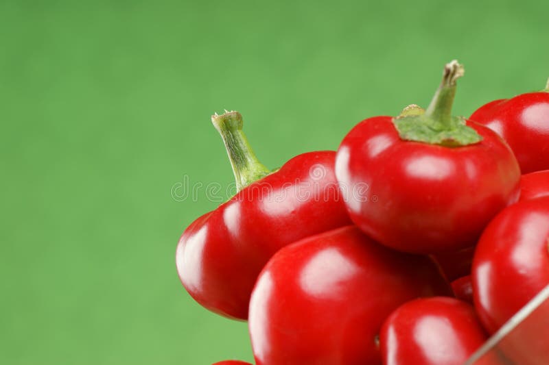 Round, red chili peppers stock photo. Image of chili - 21689600