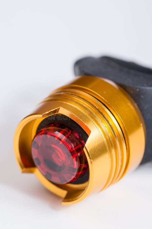 Round Red Light for Bicycle Stock Image - Image of beacon, rescue: 63754349