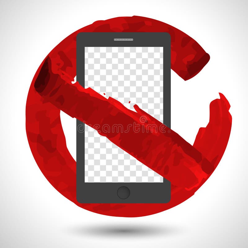 Round Red No Tablet Usage Icon. Stock Vector - Illustration of ...
