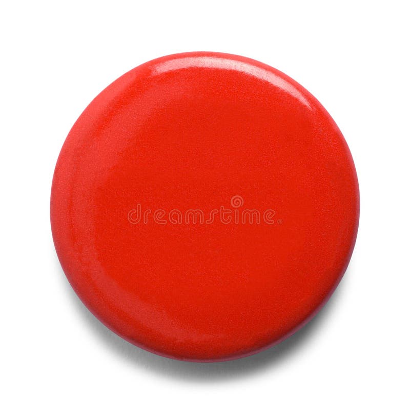 Red Pin Button stock image. Image of placard, sign, voting - 256835335