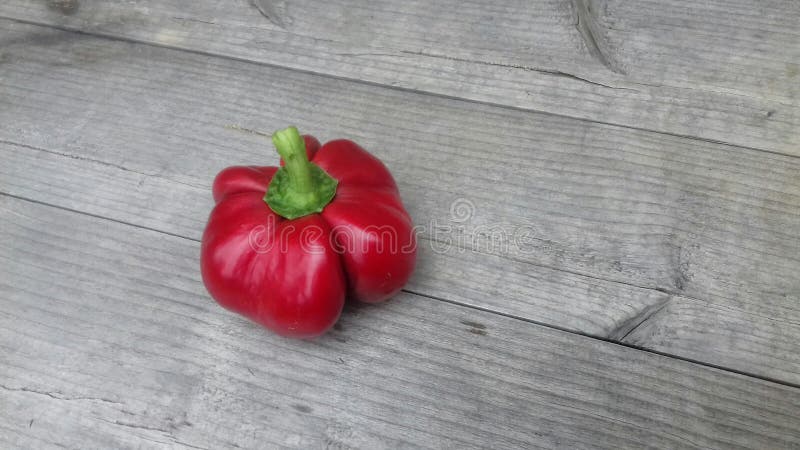 Round red sweet pepper stock image. Image of wood, pepper - 77577403