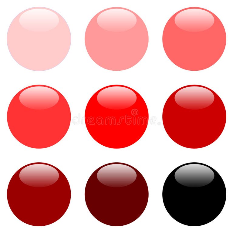 Round Red Web Buttons stock illustration. Illustration of srgb - 5280102