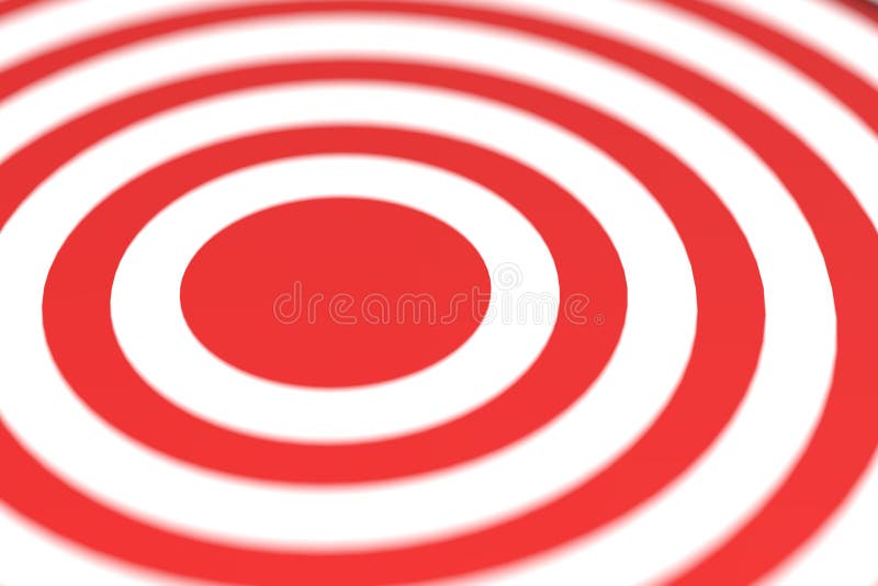 Round red and white target stock illustration. Illustration of daylight ...