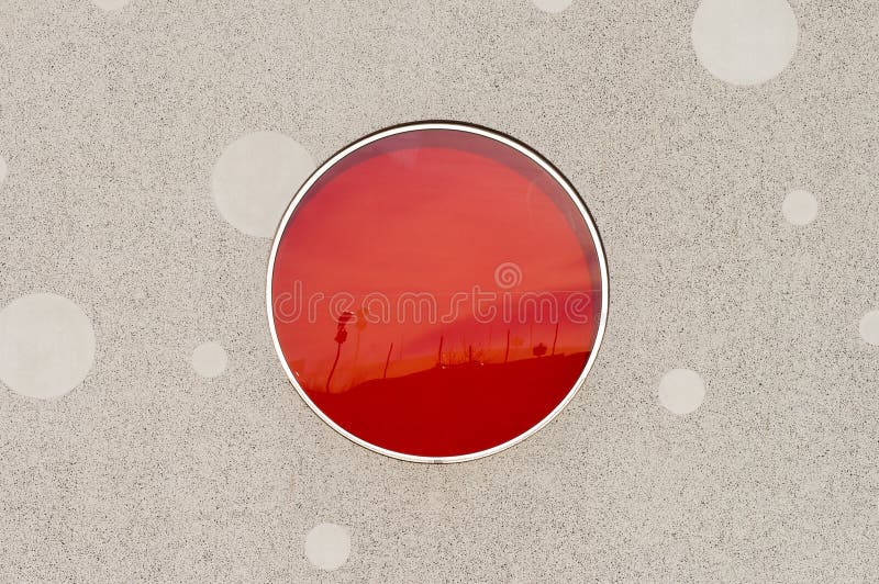 Round red window stock image. Image of design, urban - 62023957