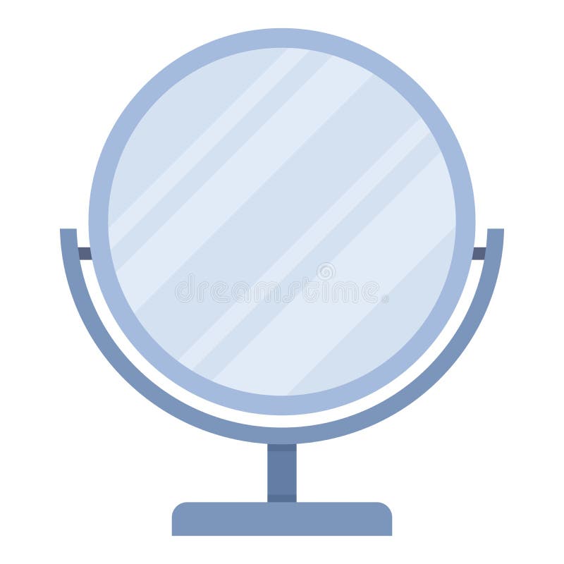 Round Make-up Mirror Vector Flat Isolated Stock Vector - Illustration ...