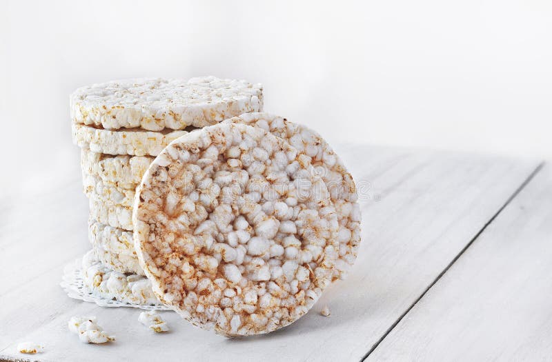 Round rice cakes stock photo. Image of biscuit, round - 74741158