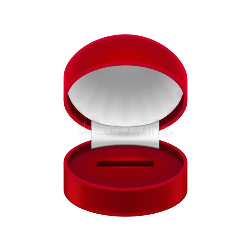 Round Ring Box Composition stock vector. Illustration of jewelry ...