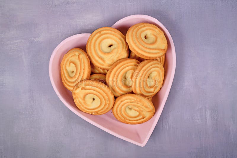 Round Ring Shaped Spritz Biscuits Called Spritzgeback Stock Photo ...