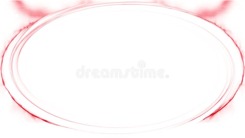 Round with Ripple Effect, Oval, Colorful, Neon, Glowing Red Frame ...