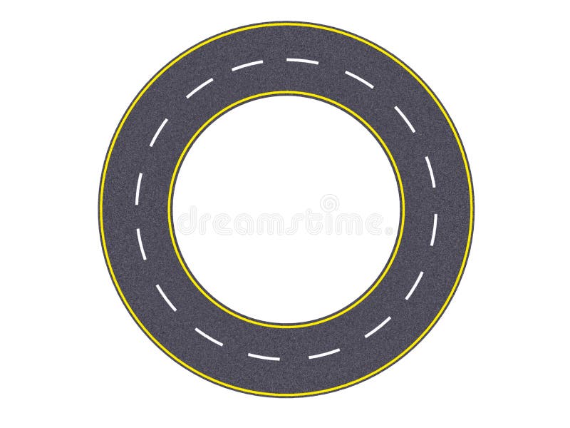 Round Road stock illustration. Illustration of extreme - 3315715