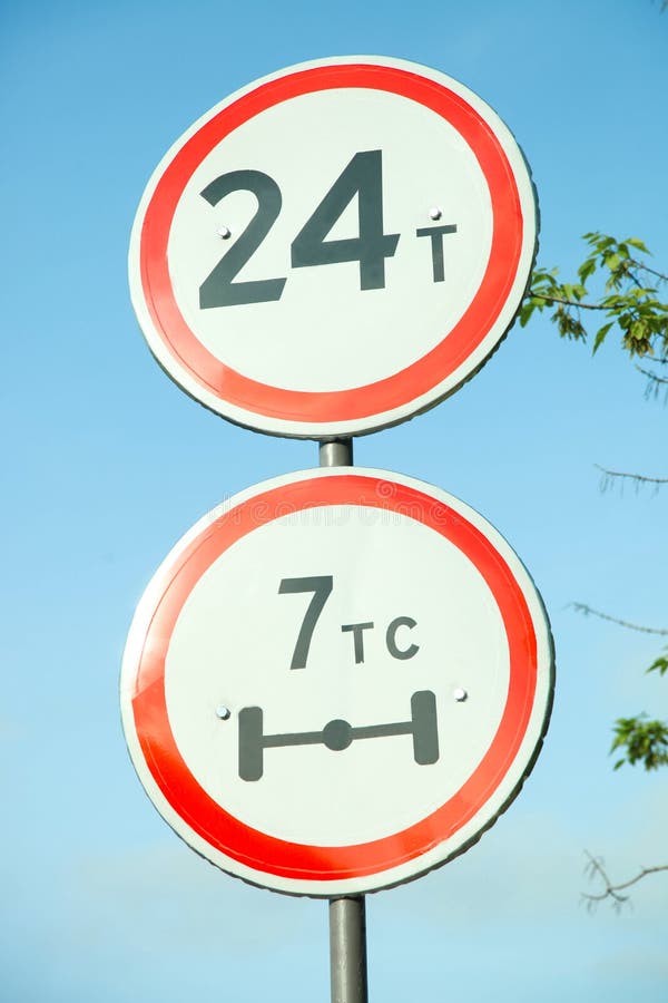 Round road sign stock photo. Image of danger, excess - 130875942