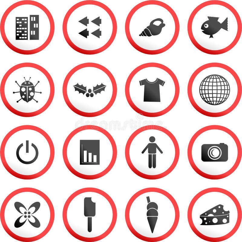 Round road signs stock illustration. Illustration of male - 5749790