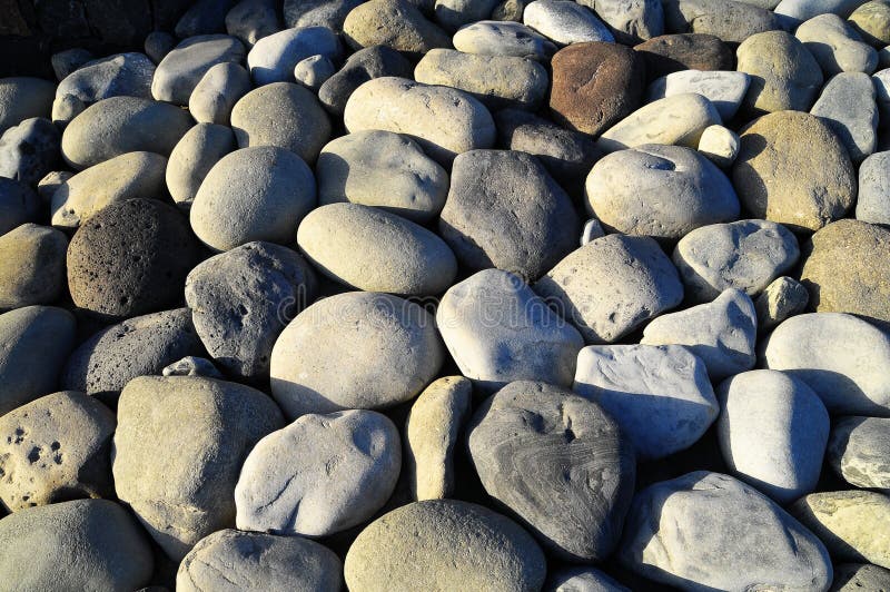 Round Rocks Smoothed by the Water Stock Image - Image of stone ...