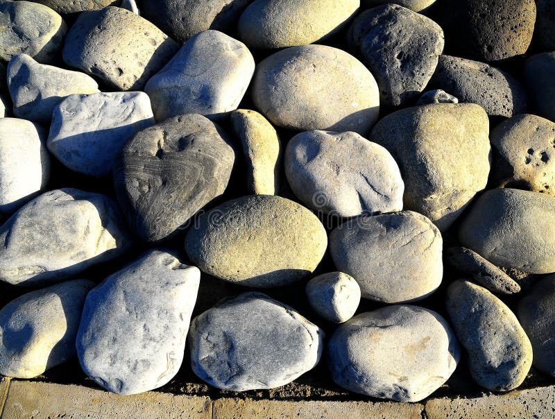Round Rocks Smoothed by the Water Stock Photo - Image of smooth ...