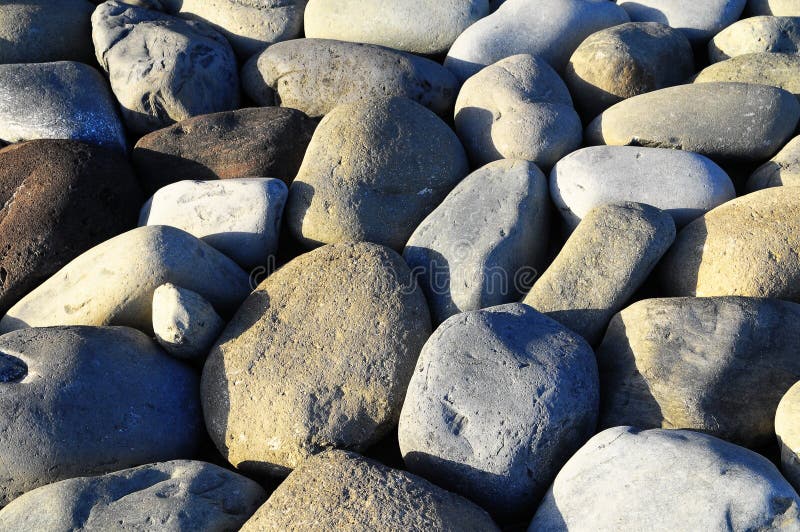 Round Rocks Smoothed by the Water Stock Image - Image of surface, stone ...