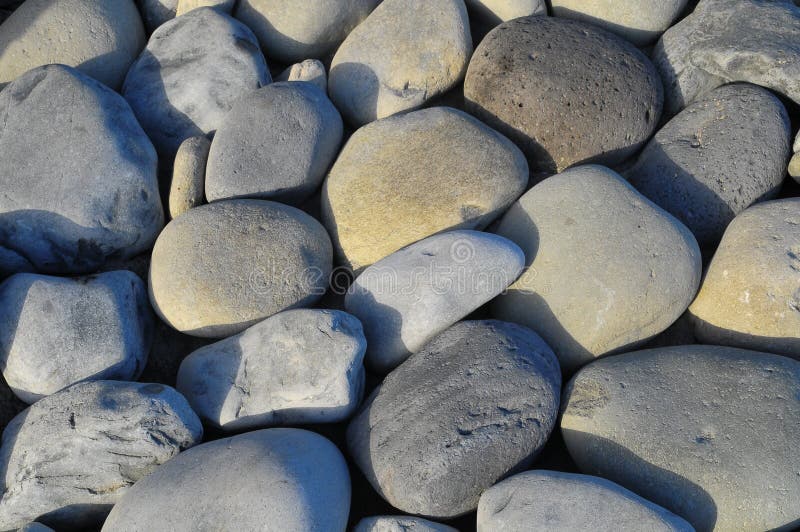Round Rocks Smoothed by the Water Stock Image - Image of natural, rock ...