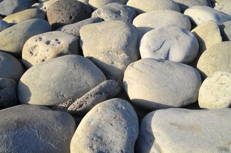 Round Rocks Smoothed by the Water Stock Image - Image of natural, rock ...