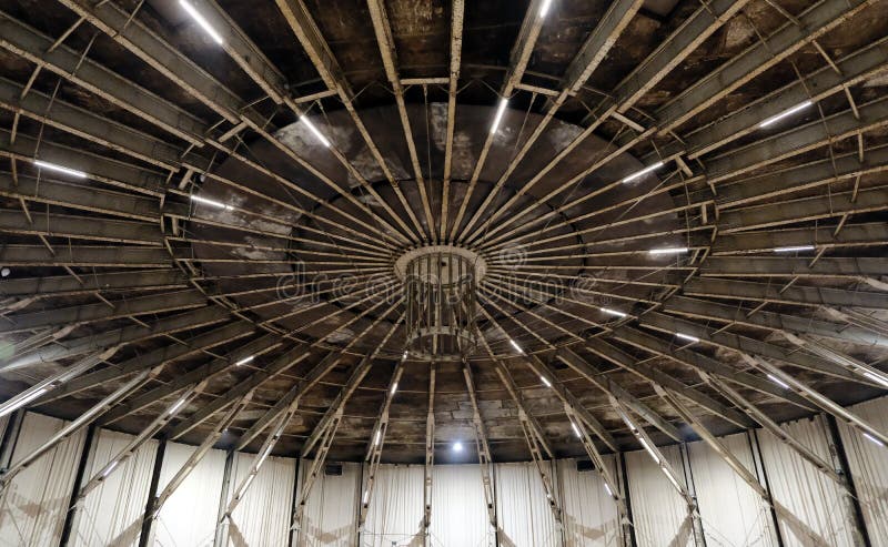 Round Roof of a Big Round Hall Stock Photo - Image of business, design ...