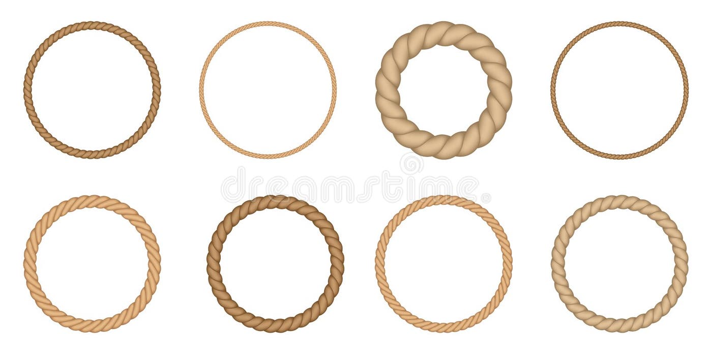 Circle Rope Vector Stock Illustrations – 14,195 Circle Rope Vector ...