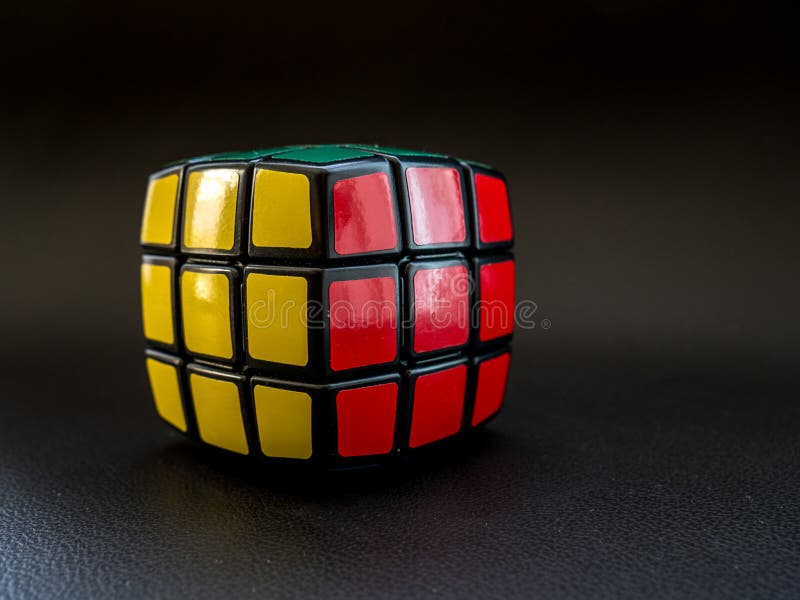 Round Rubik`s Cube Allready Solved Editorial Photo - Image of blue ...