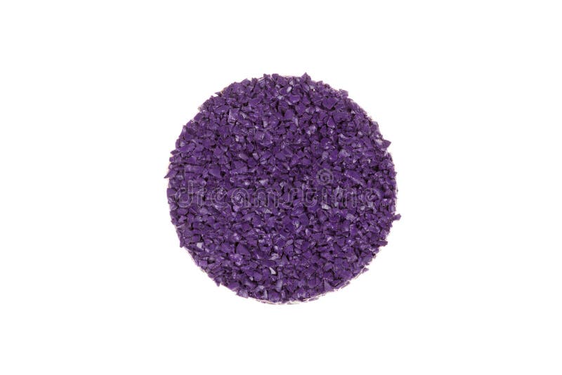 Round Sample of Purple Colored Rubber Flooring Stock Photo - Image of ...