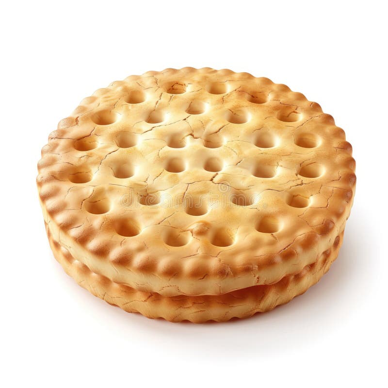 Delicious Crispy Round Crackers, Perfect for Snacking Stock ...