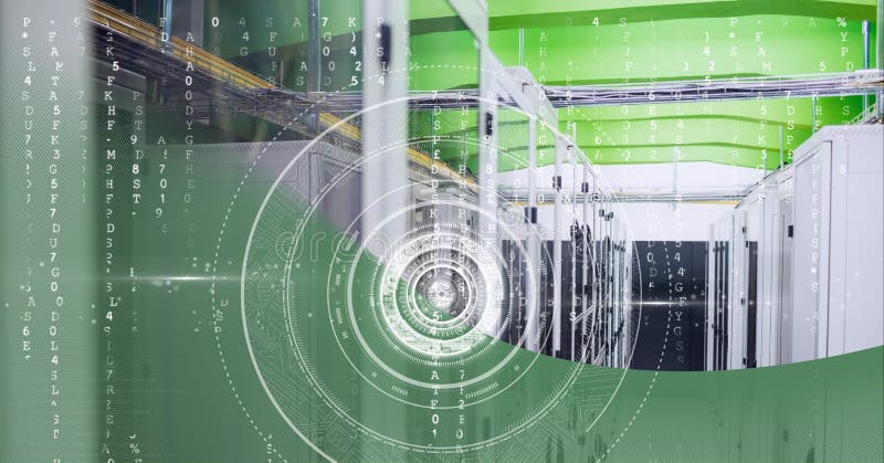 Round Scanner and Data Processing Over Computer Server Room Against ...