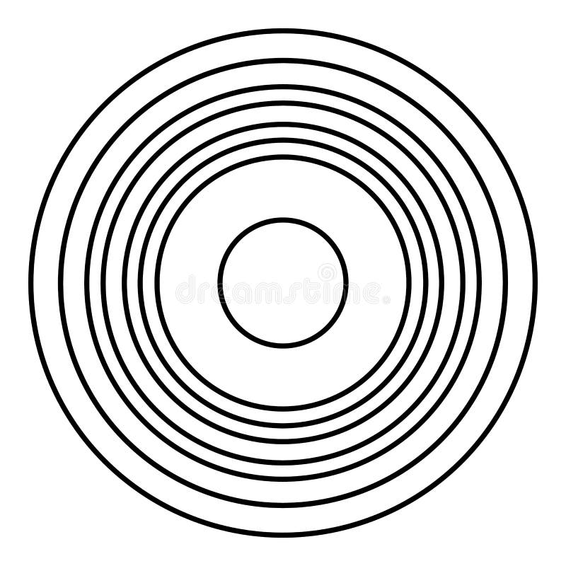 Round Diagram Icon, Outline Style Stock Vector - Illustration of ...