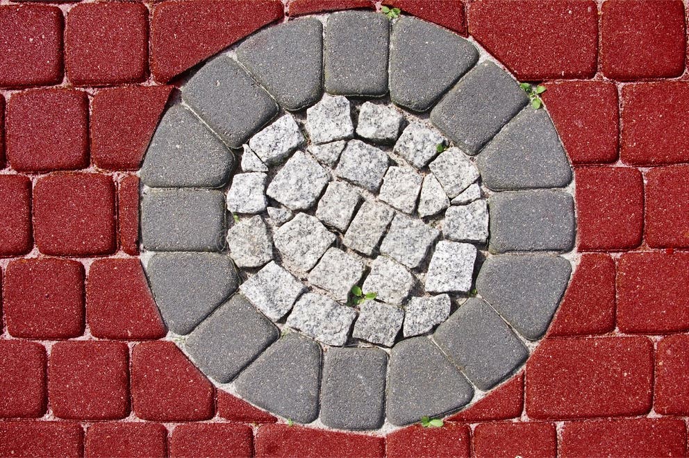 Round sett pattern stock photo. Image of round, pattern - 44632454