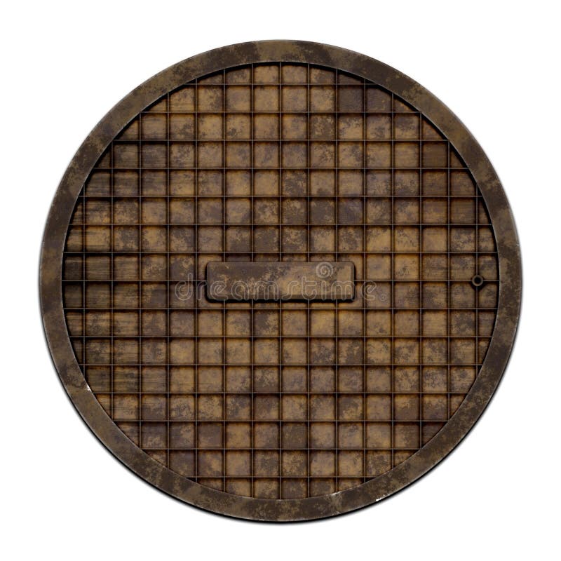 Manhole Cover (Seamless Texture) Stock Illustration - Illustration of ...