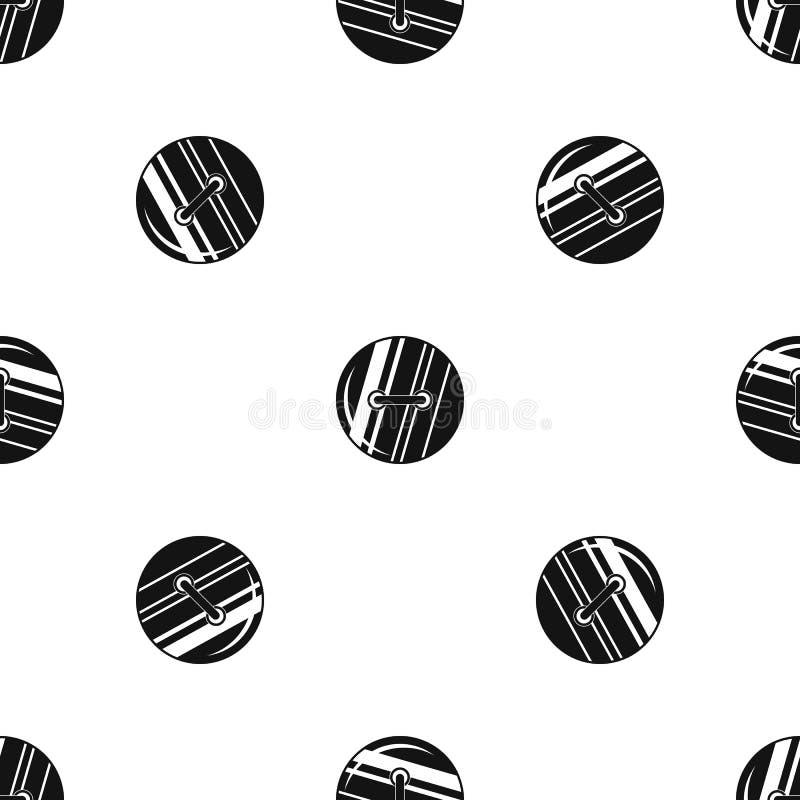 Round Sewn Button Pattern Seamless Black Stock Vector - Illustration of ...