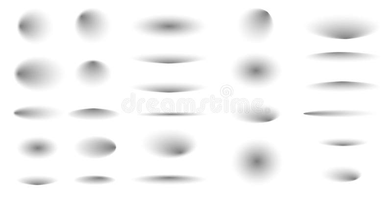 Round Shadows. Soft Gradient Lauouts, Modern Blurred Oval Frames, Grunge Veneer Top and Bottom ...