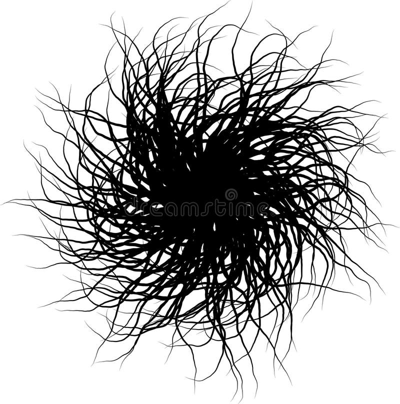 Round Shaggy Wad - Vector Illustration Stock Vector - Illustration of ...