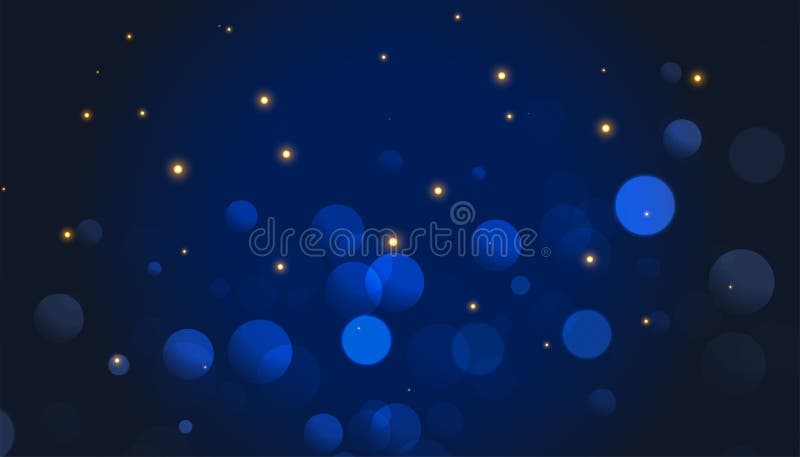 Round Shape Bokeh Pattern Banner with Shiny Particle Effect Stock ...