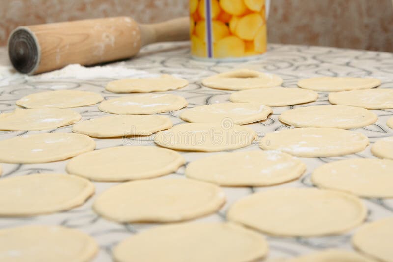 Round shape of the dough stock photo. Image of preparing - 22169762