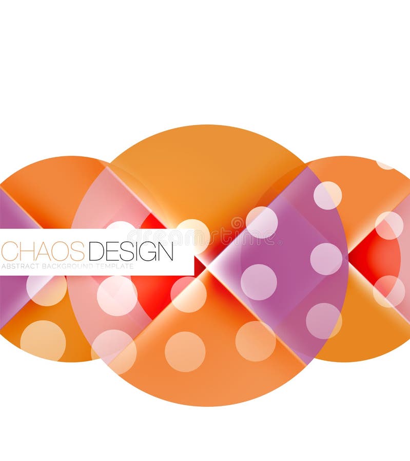 Round Shape Elements Composition. Abstract Background Stock Vector ...