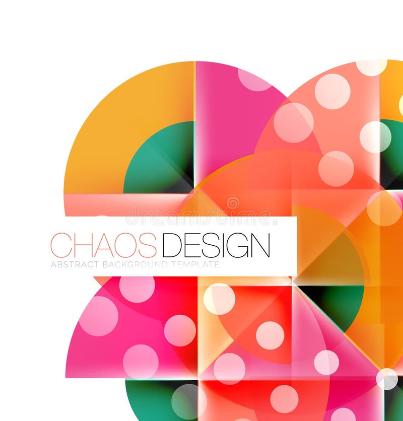 Round Shape Elements Composition. Abstract Background Stock Vector ...