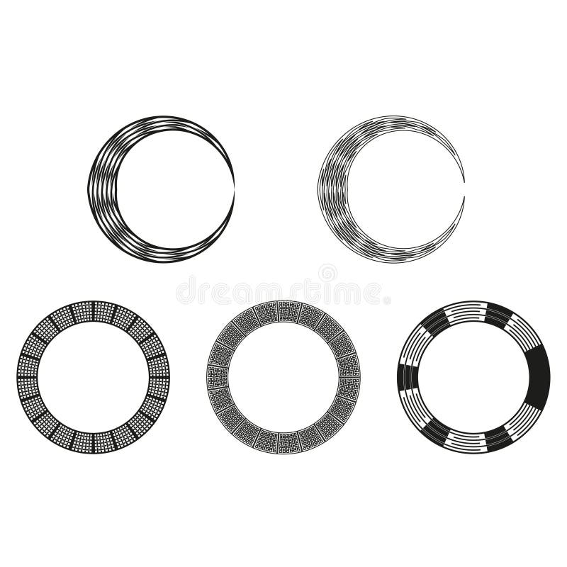 Vector Graphic Geometric Circle Symbol Stock Illustrations – 347,330 ...