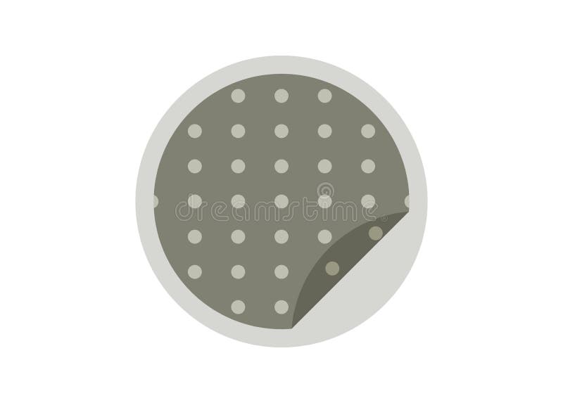 Round Shape Medical Patch Sheet. Simple Flat Illustration. Stock Vector ...