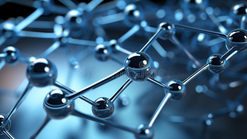 Round Shape Molecules Connectivity Ai Generated Biotechnology Close-up ...