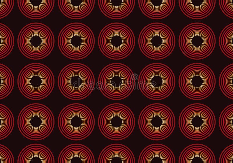 Round Shape Pattern - Retro Style, Illustration - Vector. Stock Vector ...