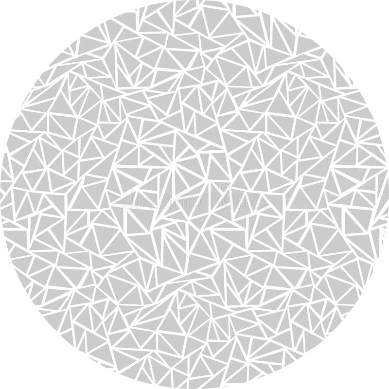 Round Shape of Triangular Pattern. Design Element Stock Vector ...