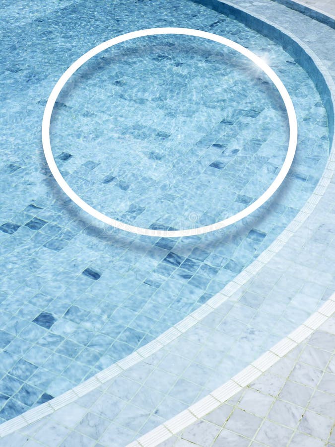 A Round Shape of a White Line Makes a Decorated Circle Frame on the ...